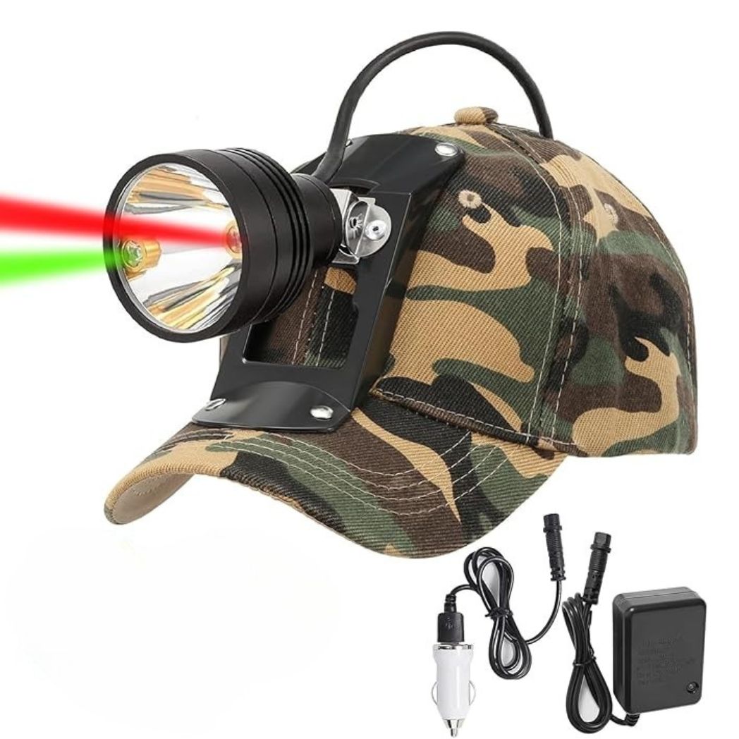 LED Rechargeable Hunting Headlamp with Camo Hat – Bella's Bargain Outlet